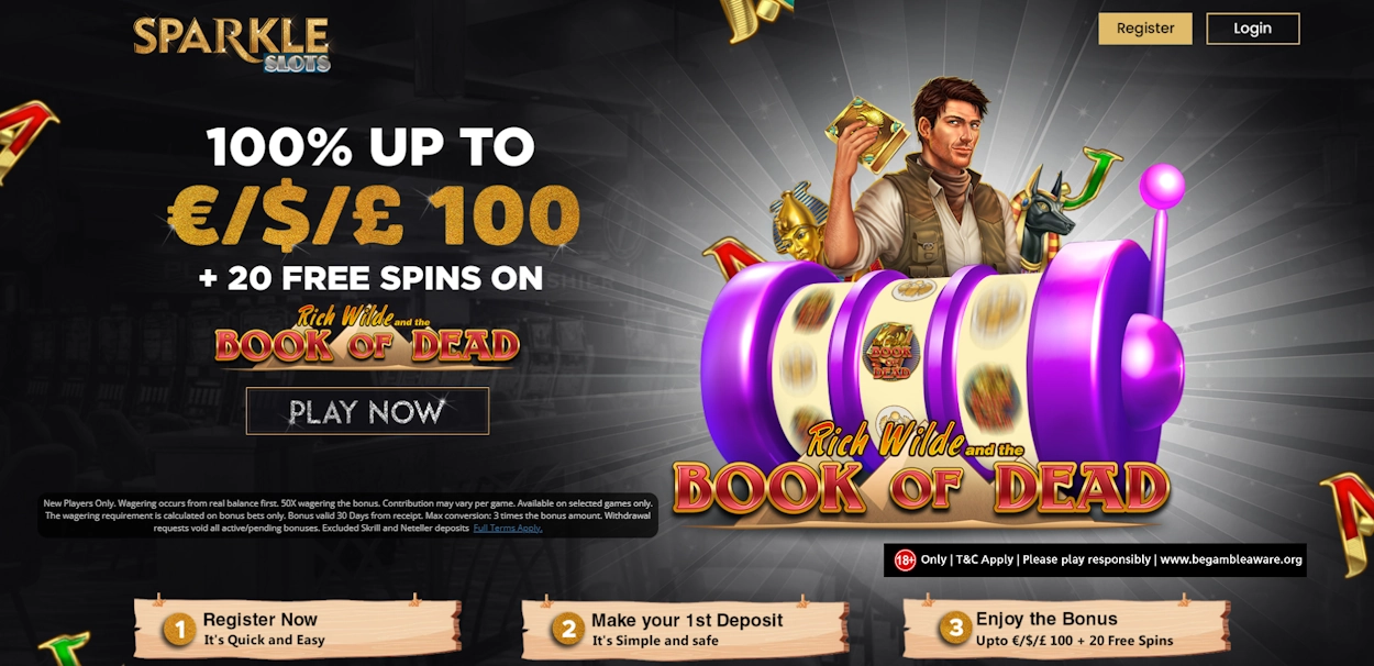 Sparkle Slots Casino Review | Up to €100 | March 2026 » Online Casino ...